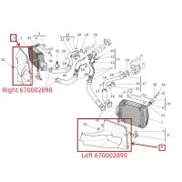 China For Maserati Quattroporte M156 2014-2017 Left Air Intake Intercooler Duct Air Duct OEM 670002899 for sale