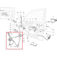 China For Maserati Quattroporte M139 Granturismo GT GranCabrio 2005-2016 Front Right Power Window Lift Regulator OEM 84934000 for sale