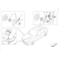 China For Maserati Levante ABS Sensor Wheel Speed Sensor OEM 670037513 for sale
