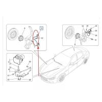 China For Maserati New Quattroporte And Old Ghibli Front Wheel Speed ABS Sensor OEM 670006719 for sale