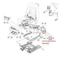 China For Maserati GranTurismo Grancabrio Quattroporte Front And Rear Seat Button & Backrest Adjust Button Fit OEM 980145095 980145096 for sale