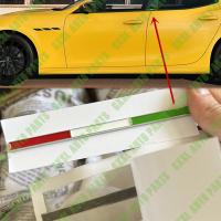 China For Maserati Quattroporte Ghibli Car Sticker Window Decoration B Pillar Car Decal Upgrade MC Special Style Italian Flag Logo for sale