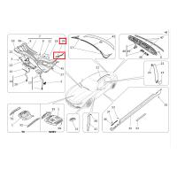 China For Maserati Ghibli M157 Right Water Cowl Panel Trim OEM 670013462 for sale