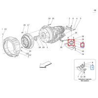 China For Maserati GT GranTurismo Quattroporte 4.2 4.7 Transmission Rubber Mounting Support Soft Gasket OEM 196865 for sale