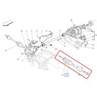 China For Maserati Ghibli 2014 3.0T Front Left Drive Shaft Axle OEM 670032034 for sale
