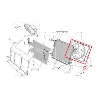 China For Maserati Quattroporte Ghibli Cooling Radiator Electric Fan OEM 670003403 for sale