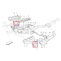 China For Maserati Quattroporte M139 Granturismo GT GranCabrio Ferrari California Exhaust Gasket OEM 189211 000189211 for sale