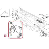China For Maserati Ghibli Left Rear Power Window Glass Lifter Assembly OEM 670004636 670030023 670102274 670103667 for sale
