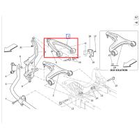China For Maserati Quattroporte Ghibli (2014-2017) Front Left Upper & Lower Control Arms OEM 670004185 670107802 for sale