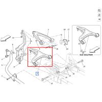 China For Maserati Quattroporte Ghibli (2014-2017) Front Right Upper & Lower Control Arms OEM 670004186 670107803 for sale