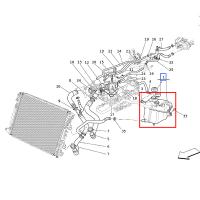 China For Maserati Quattroporte GTS 3.8L Expansion Tank OEM 670031649 for sale