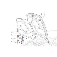 China For Maserati Quattroporte M139 Granturismo GT GranCabrio 2007-2016 Right Bonnet Hood Hinge OEM 81082700 for sale