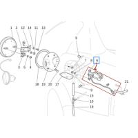 China For Maserati Quattroporte 2007-2016 M139 Fuel Tank Actuator Fuel Filler Cap Full Actuator With Stand OEM 67489500 for sale