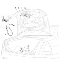 China For Maserati Quattroporte M139 For Ferrari Trunk Lid Lock Latch Rear Trunk Hatch Deck Lid Lock Electric Latch OEM 67826200 for sale