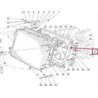 China For Maserati Quattroporte M139 Granturismo GT GranCabrio Radiator Fan OEM 263141 for sale