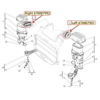 China For Maserati Quattroporte Ghibl Upper Right Air Intake Sleeve OEM 670007992 for sale