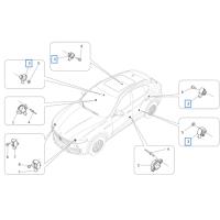 China For Maserati Ghibli M157 Levante Quattroporte M156 Collision Sensors OEM 675000589 for sale