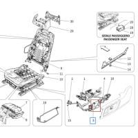 China For Maserati Ghibli Levante 2014-2020 Front Left Driver Seat Control Switch Module OEM 673000295 for sale
