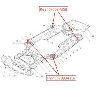 China For Maserati Quattroporte Ghibli Levante Front Jack Stand Pad OEM 670034356 for sale
