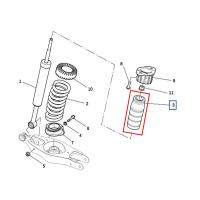 China For Maserati Ghibli Quattroporte Rear Shock Absorber Dust Sleeve With Rubber Pad OEM 670038694 670038695 for sale