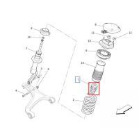 China For Maserati Ghibli (2014+) Front Shock Absorber Pad OEM 670034347 for sale