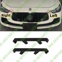 China For Maserati Ghibli M157 2014-2020 Bracket Glossy Black Trim Holder Front Bumper Left And Right Plate OEM 670011291 670011292 for sale