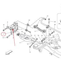 China For Maserati Quattroporte M156 Ghibli 2014+ Rear Steering Knuckles Claw Horns Hub Bracket Assembly OEM 670006802 670006803 for sale