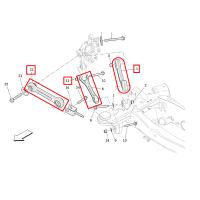 China For Maserati Quattroporte M156 Ghibli M157 2013-2022 Rear Suspension Control Arm Kit OEM 670006273 670002808 670007252 670007251 for sale