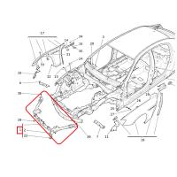China For Maserati Ghibli M157 2014-2020 Front Mask Lock Carrier Front Traverse OEM 673008133 673002746 for sale