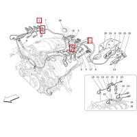 China For Maserati GranTurismo Quattroporte M139 4.2 4.7 Ferrari 430 599 Squirt Nozzle Oil Injector OEM 213635 for sale