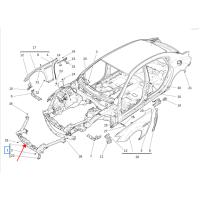 China For Maserati Quattroporte 2014+ Front Upper Crossmember Radiator Support OEM 673002137 673006046 for sale