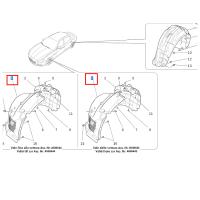 China For Maserati Quattroporte 2014-2021 Front Left Splash Shield Guard Fender Liner OEM 670009197 for sale