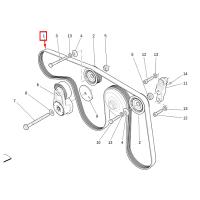 China For Maserati Ghibli Levante Quattroporte Compressor Drive Belt OEM 243857 for sale