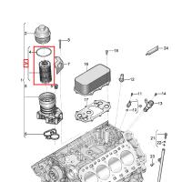 China For Bentley New Cont.Convertible New Flying Spur 2019-2026 Oil Filter OEM 06M198405F for sale