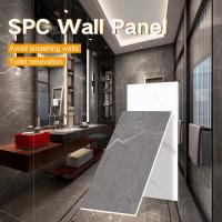 China 4-8mm SPC Wall Panel Fireproof Moisture-Resistant Bathroom Cladding for sale