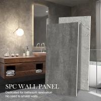 China 4-8mm SPC Wall Panel Fireproof Moisture-Resistant Bathroom Cladding for sale