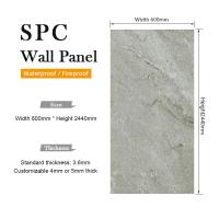 China B1 Fireproof SPC Wall Panel 600mm x 2440mm 4-8mm Thickness for sale