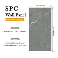 China SPC Wall Panel 600mm x 2440mm Fireproof B1 Waterproof Modern Design for sale