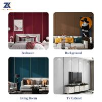 China 5mm Bamboo Charcoal PVC Wall Panel 1.22m Wide Fabric Texture for sale