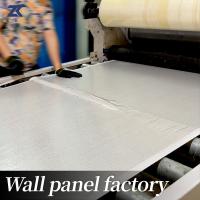 China 5mm Bamboo Charcoal PVC Wall Panel 1.22m Wide Fabric Texture for sale