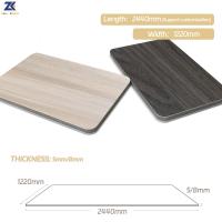 China 5-8mm Waterproof PVC Wall Panels Wood Grain Veneer for sale