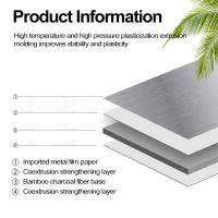China Bamboo Charcoal Wall Panel 5mm or 8mm Thickness Fireproof Waterproof for sale