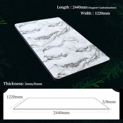 China 5mm Bamboo Charcoal Fireproof Waterproof Wall Panel 1220x2440mm for sale