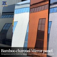 China Mirror Finish Bamboo Charcoal Wall Panel 1220x2440mm Waterproof for sale