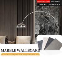 China Bamboo Charcoal PVC Marble Wall Panel 1220x2440x8mm Waterproof for sale