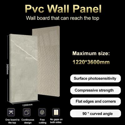 China Bamboo Charcoal Marble Wall Panel 1220x2440mm Waterproof Fireproof for sale