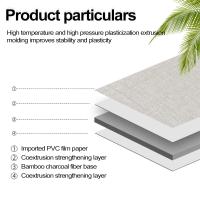 China 5mm 8mm Bamboo Charcoal Wall Board Waterproof Fireproof B Level for sale
