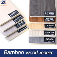 China 5-8mm Bamboo Charcoal Wood Veneer Panel for Interior Decoration for sale