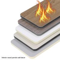 China 5mm Bamboo Charcoal Wood Veneer Panel 2440mm Waterproof Wall Panel for sale