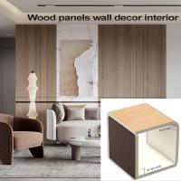 China 5mm Bamboo Charcoal Wood Veneer Panel 2440mm Waterproof Wall Panel for sale